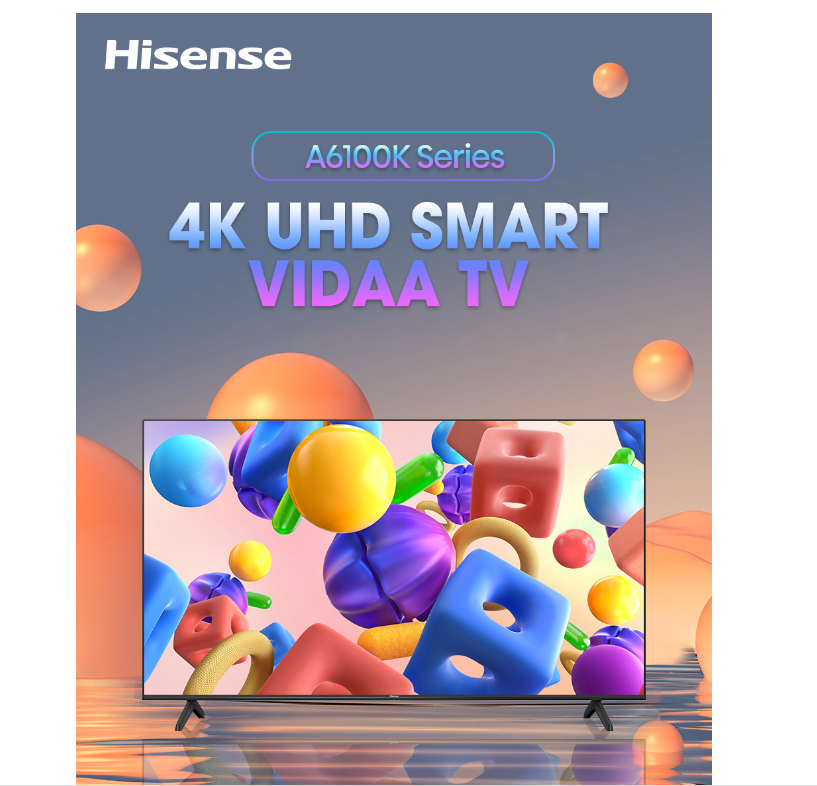 [FREE TV BRACKET & HDMI CABLE] Hisense 50" 4K UHD A6100K Ultra HD Smart ...