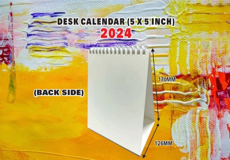 Ready Stock Desk Calendar 2024 table calender Kalender Meja Tahun 2024 ...