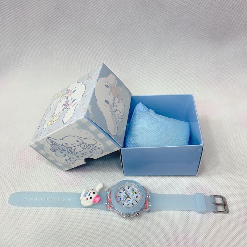 Sanrio Cartoon Kuromi Pompompurin Cinnamoroll Melody Led Luminous Watch ...