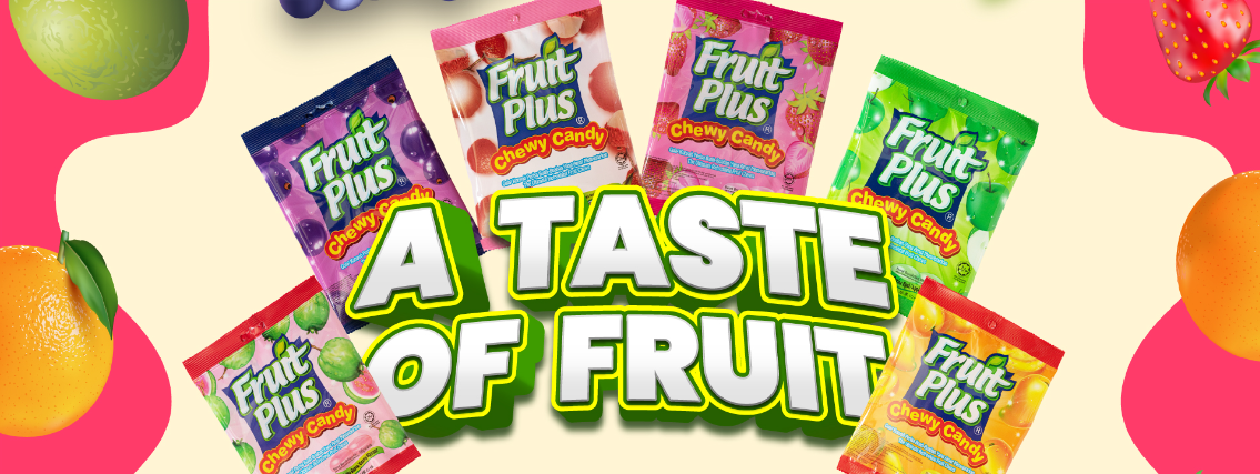 Fruit Plus Chewy Candy Assorted Fruit Flavour 120g | Shopee Malaysia