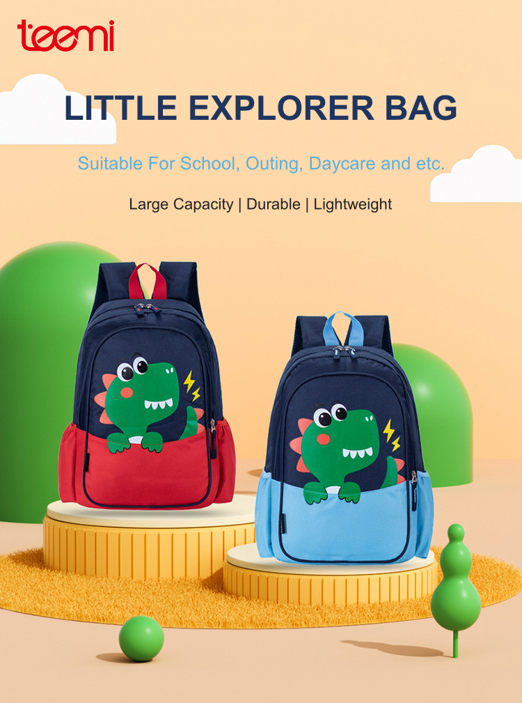 TEEMI 36cm Kids Kindergarten School Bag Cartoon Dinosaur Preschool ...