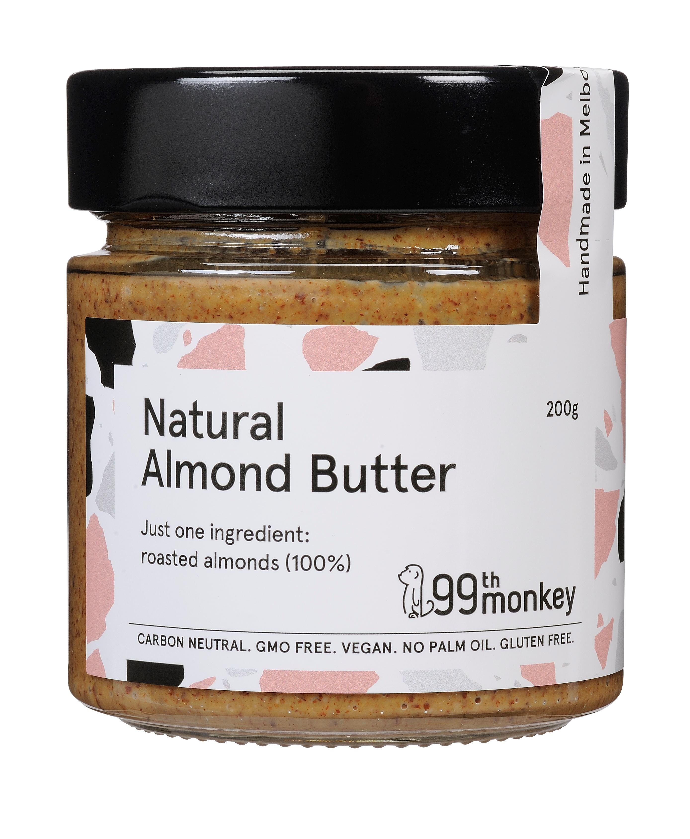 99th Monkey Natural Almond Butter 200g (Expiry: 11/12/24) 100% Roasted ...