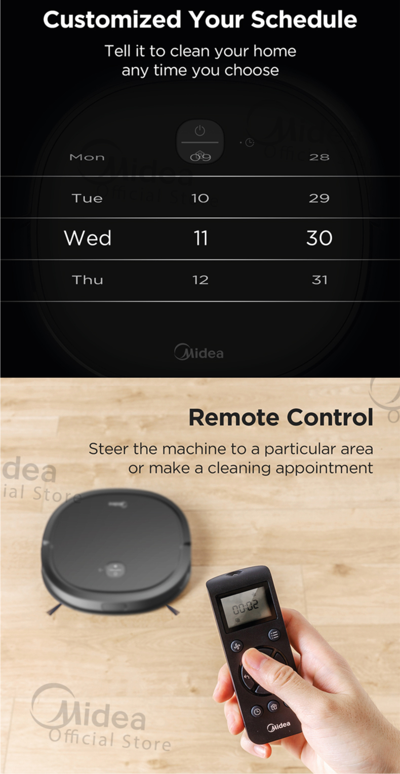 [ FREE SHIPPING ] Midea MVC-M3L Robot Vacuum Cleaner With Multiple ...