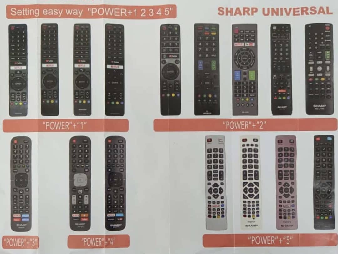 SHARP AQUOS SMART TV ANDROID YOUTUBE NETFLIX REMOTE CONTROL GB326WJSA ...