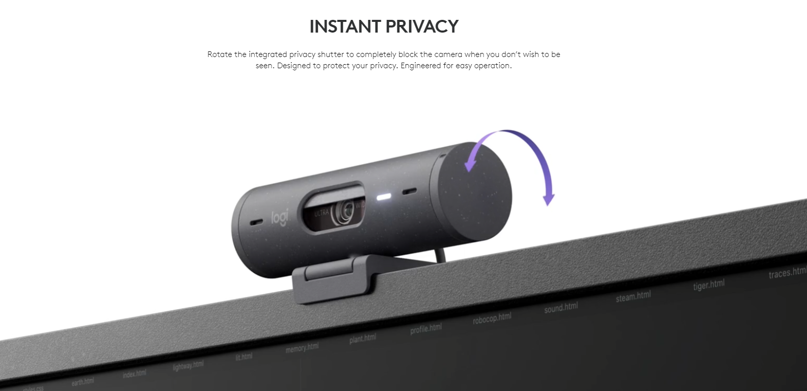 Logitech Brio 500 Full HD 1080p 4MP HDR Webcam With Privacy Shutter USB ...