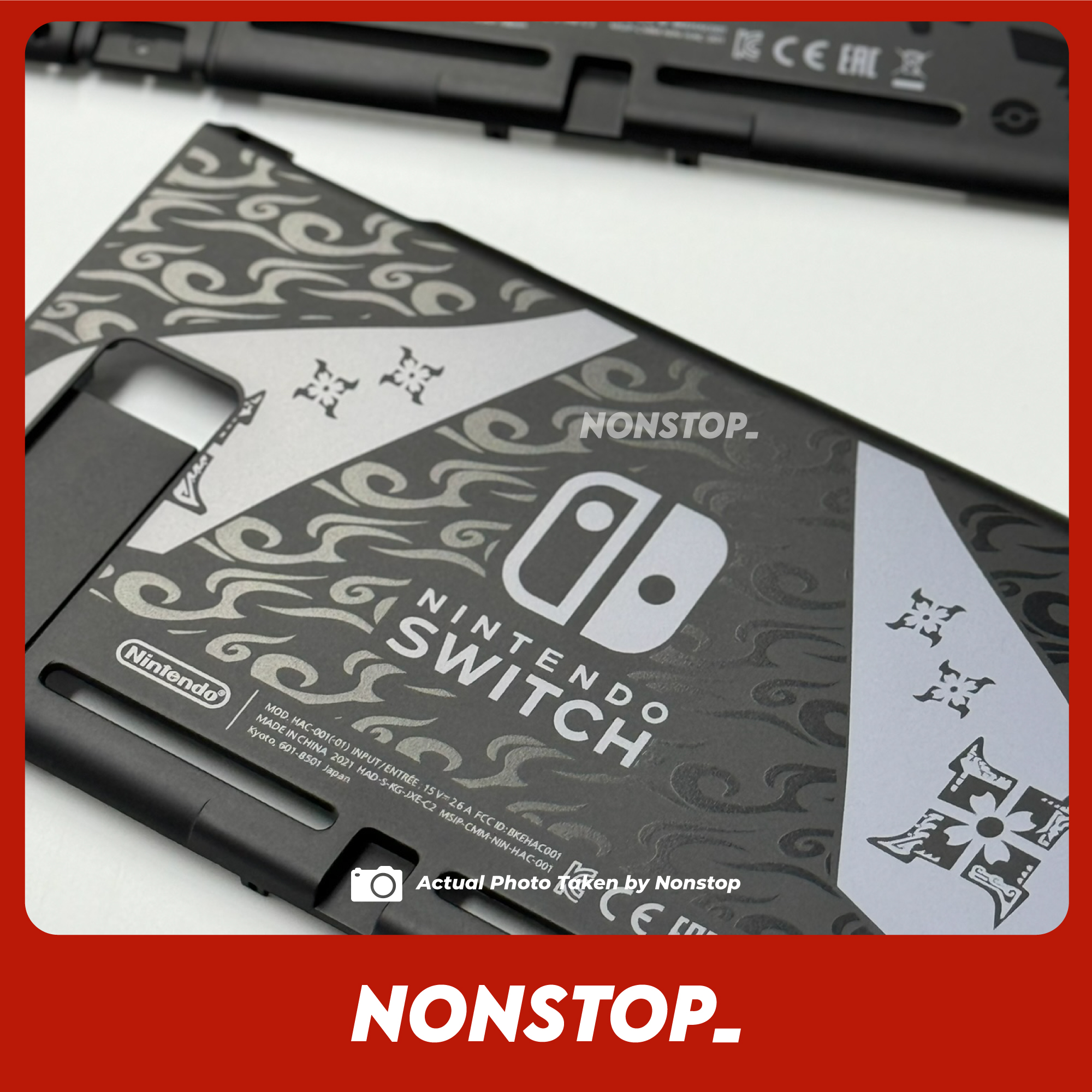 Nintendo Switch v1/v2 Back Cover Replacement Rear Panel Housing Shell ...