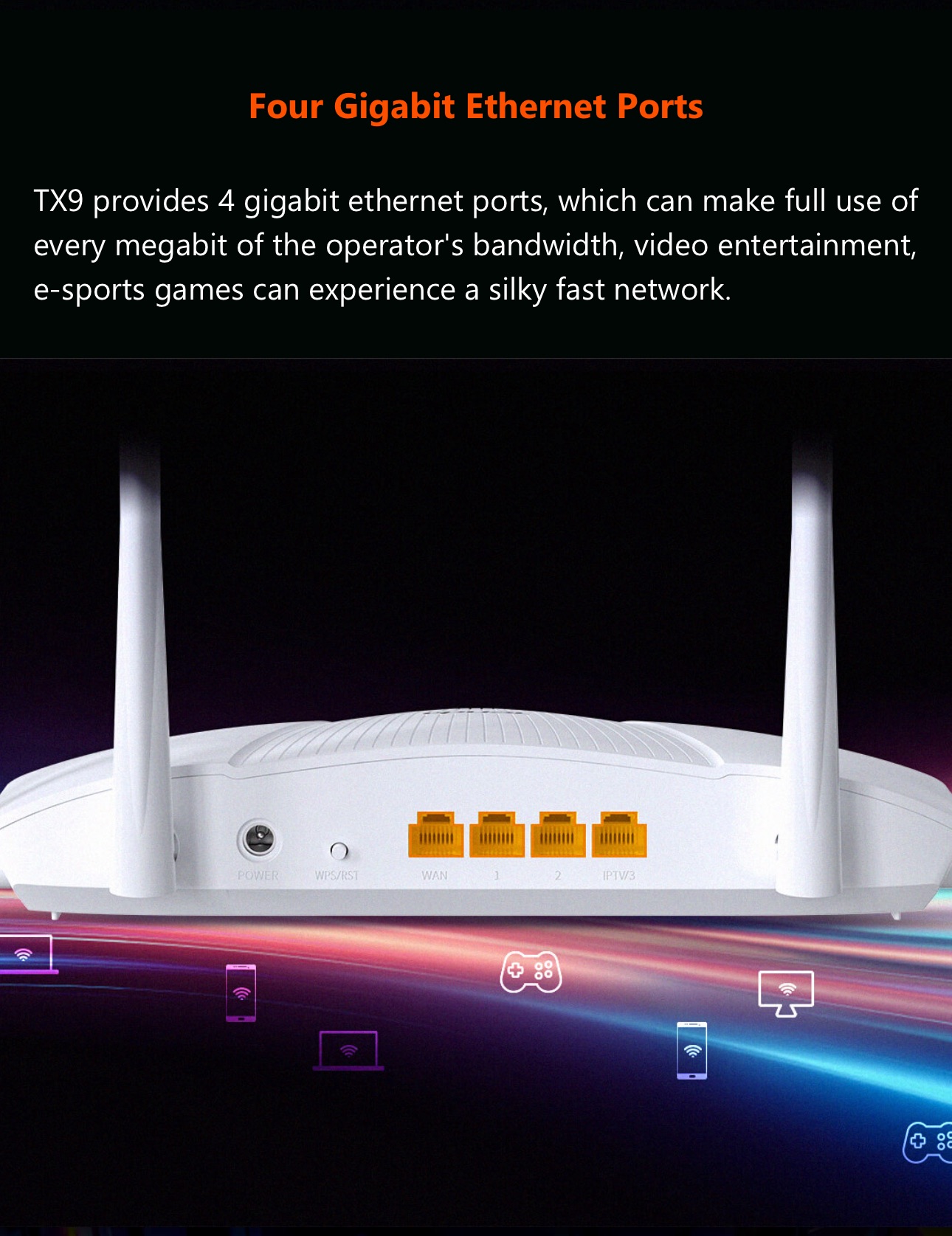 Tenda AX3000 Wifi 6 Router Dual Band Gigabit Dual core TX9 Wireless ...