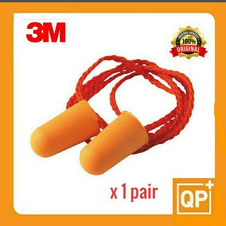 3M 1110 FOAM EAR PLUG CORDED EARPLUGS 29DB NOISE REDUCTION RATING l ...