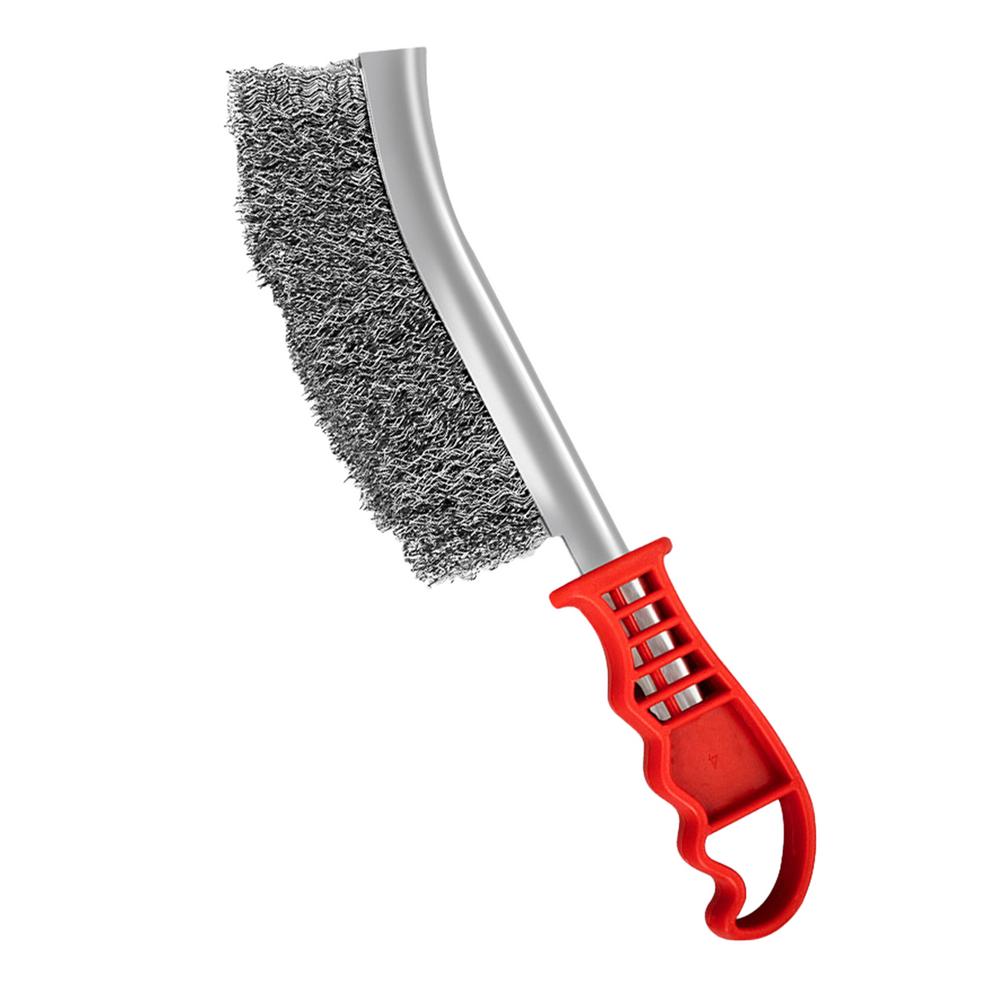 Stainless Steel Wire Brush With Handle Copper Plated Wire Brush Rust ...