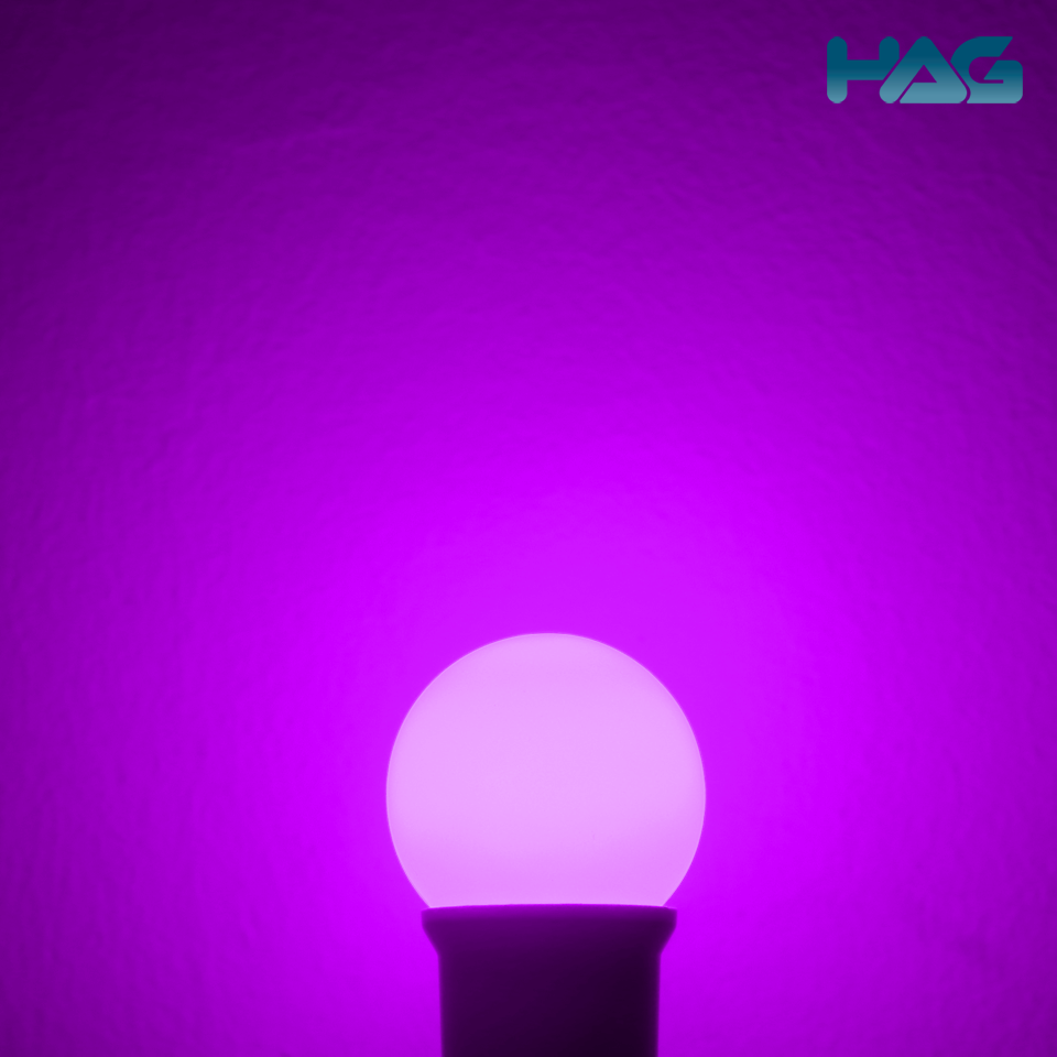 HAG® Raya LED Color Bulb - White/Yellow/Blue/Purple/Green/Orange/Red ...