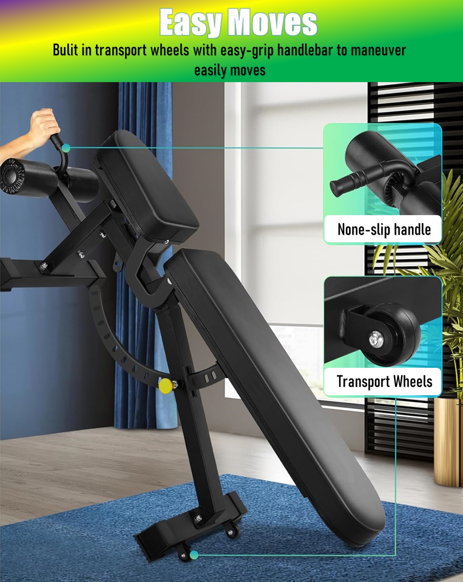 Commercial Grade Bench Press Adjustable Dumbbell Gym Bench Weight ...