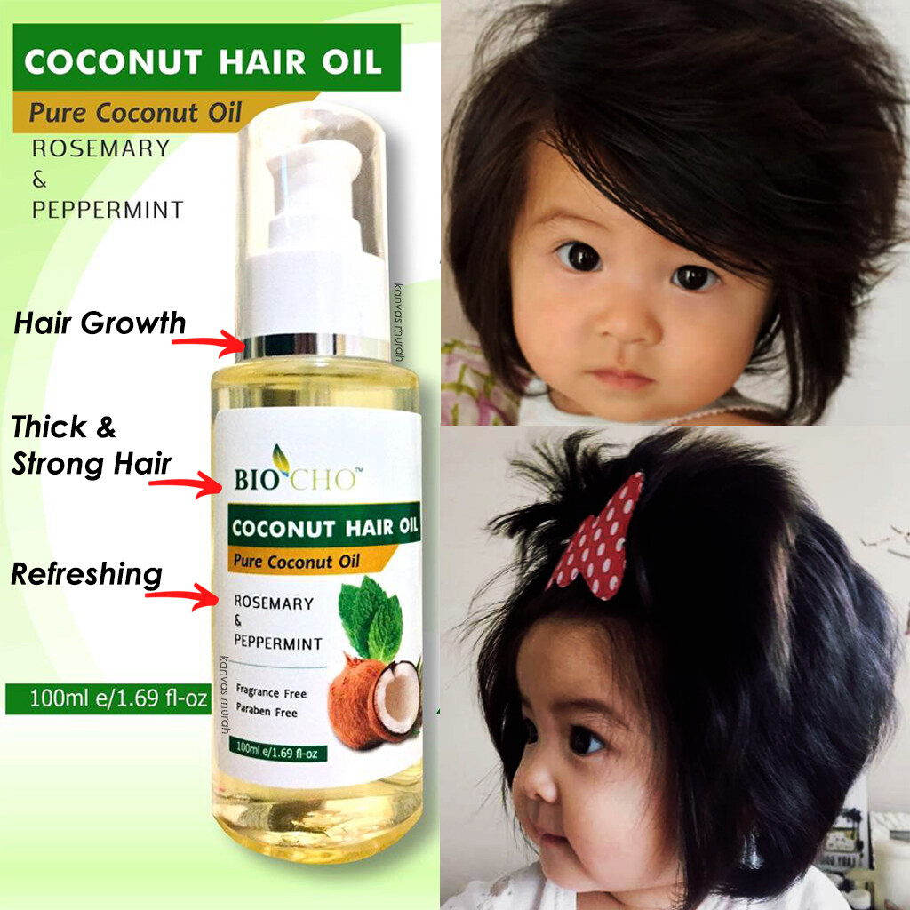 BIOCHO Minyak Rambut Kelapa- Pure Coconut Hair Oil-100ML [Pelebat ...