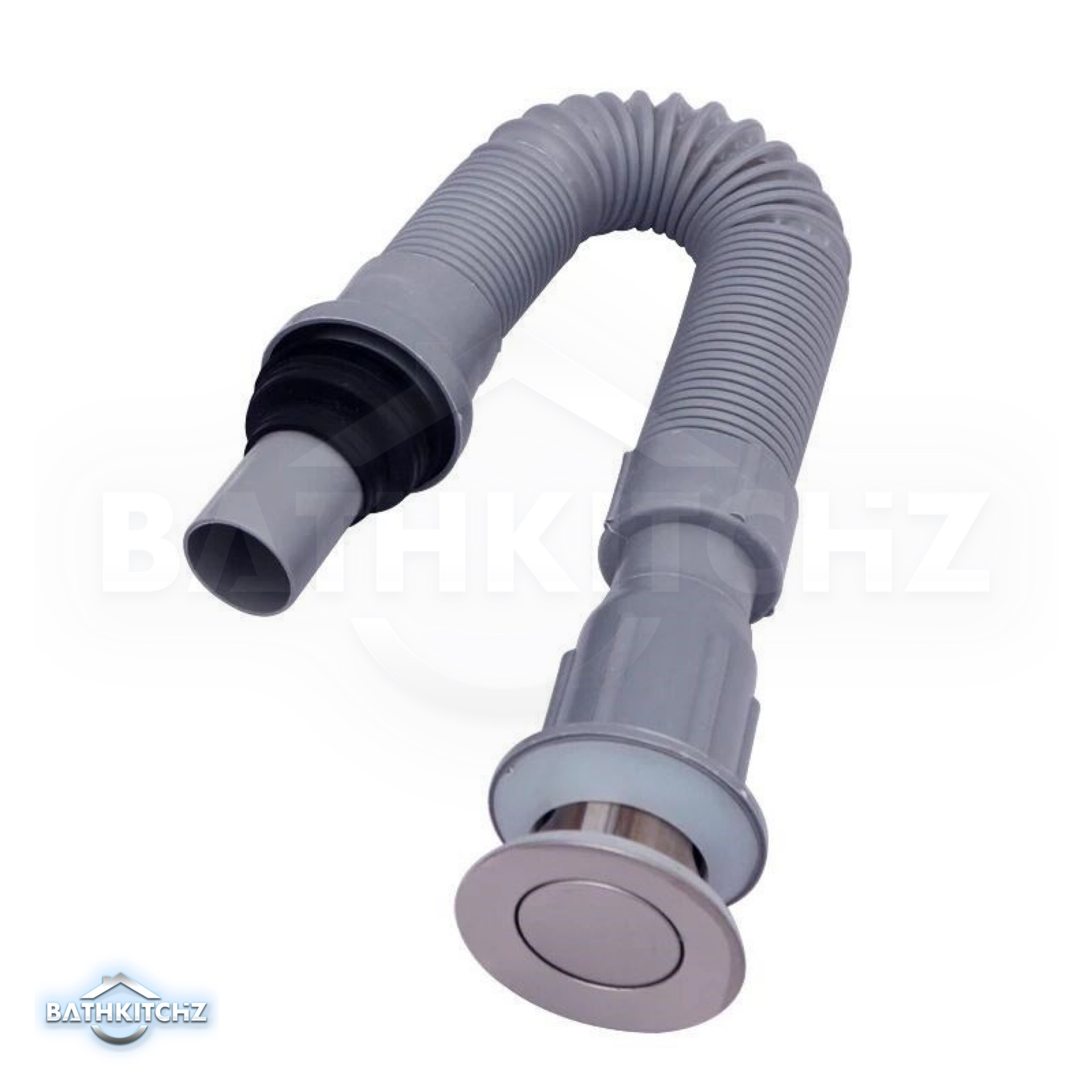 BATHKITCHZ Bathroom Sink Basin Flip Top Waste Extension Drain Hose Anti ...