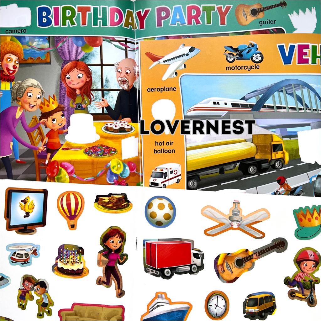 Sticker Book for Little Hands - Kindergarten Children Motor Skills ...