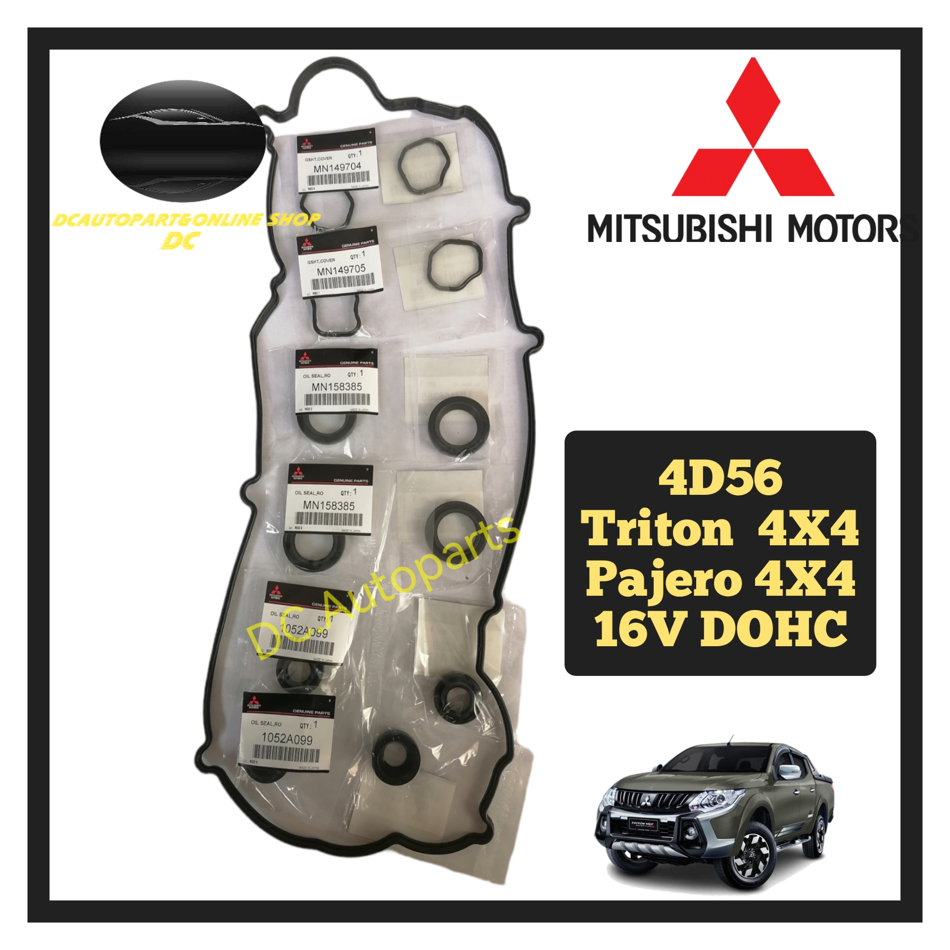 ORIGINAL VALVE COVER GASKET SET MITSUBISHI TRITON 4B4T KJ3T KL4T ...