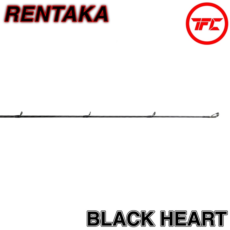 RENTAKA BLACK HEART 🖤 Baitcast & Spinning Rod BC Baitcasting BlackHeart ...