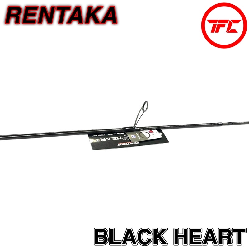 RENTAKA BLACK HEART 🖤 Baitcast & Spinning Rod BC Baitcasting BlackHeart ...