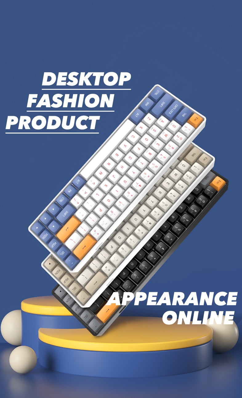 Aigo Darkflash Dual-Mode Connectivity Mechanical Keyboard GD68 | Shopee ...