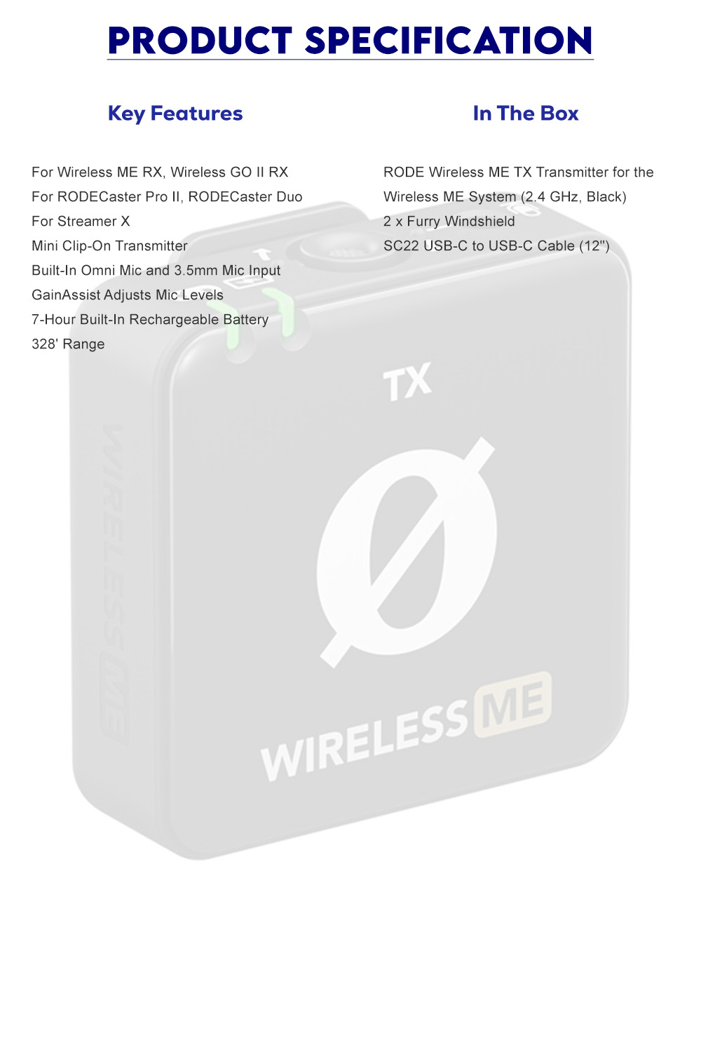 (Ready Stock) RODE Wireless ME TX Transmitter for the Wireless ME ...
