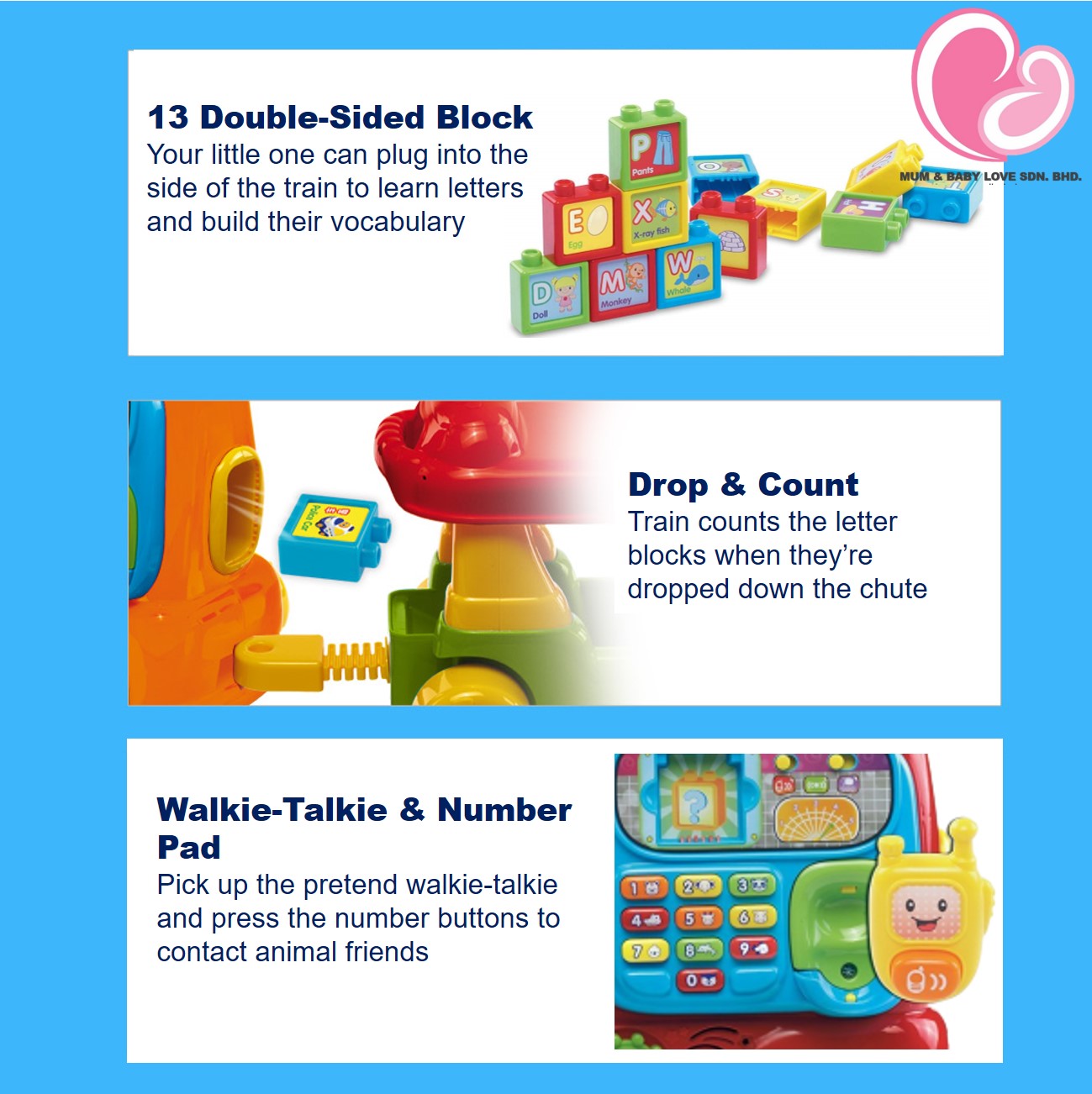Vtech 4 in 1 Ultimate Alphabet Train Sit To Stand Ride On Car, Learning ...