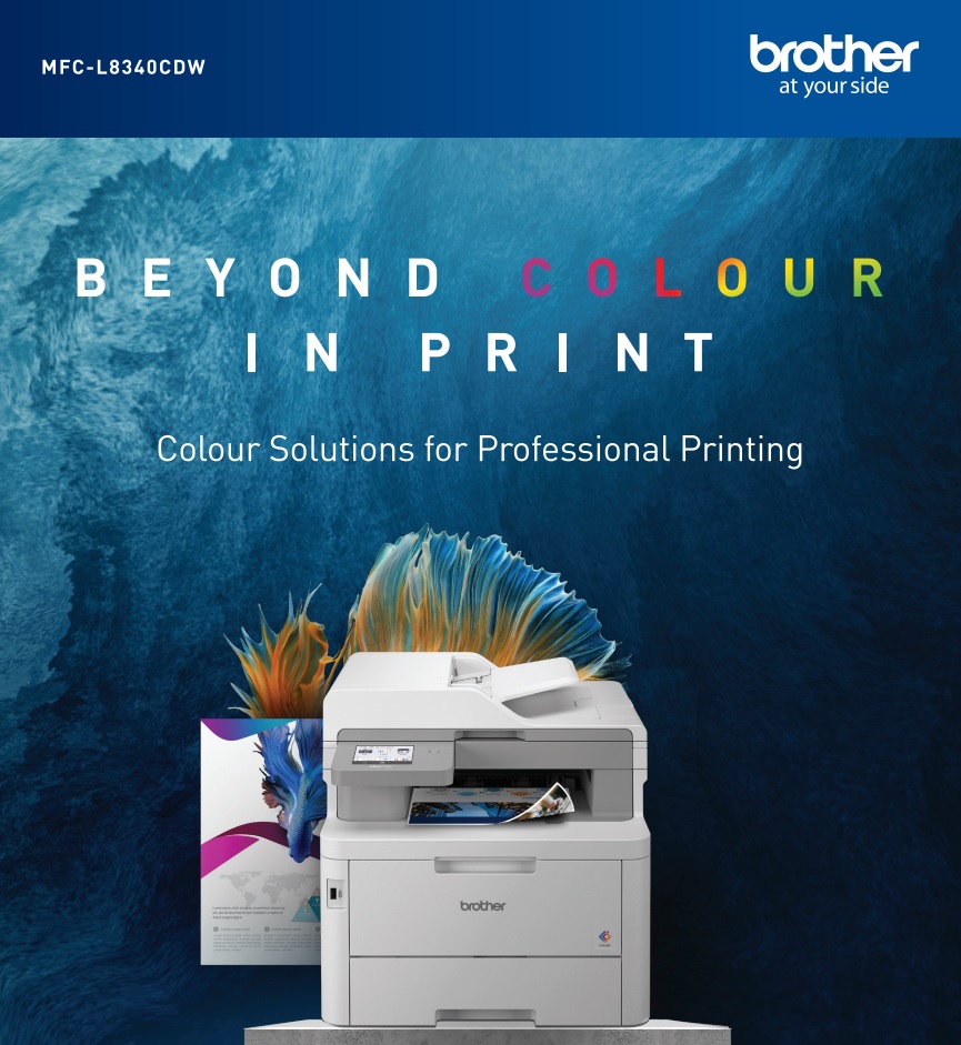 Brother MFC-L8340CDW Wireless Laser Printer 3.5" touch screen LCD - ADF ...