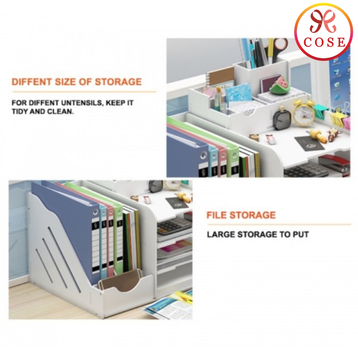 COSE Document Rack Office Table Storage File Organizer Document Rak A4 ...