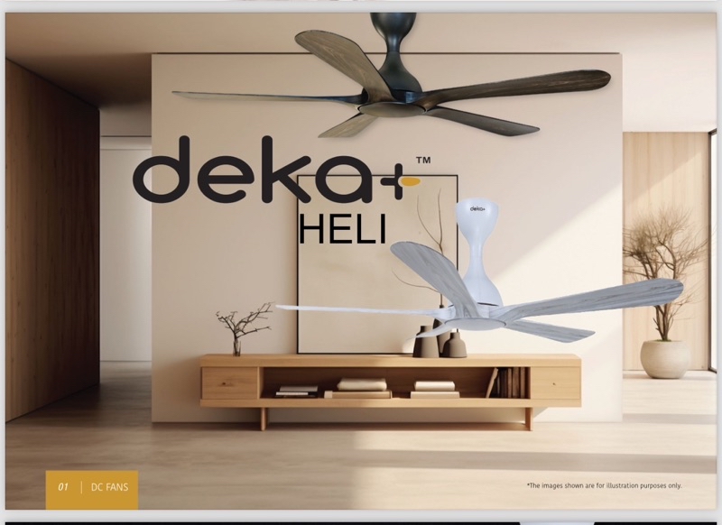 (New 2024) DEKA+ Heli 56" DC motor Ceiling fan with Remote control ...