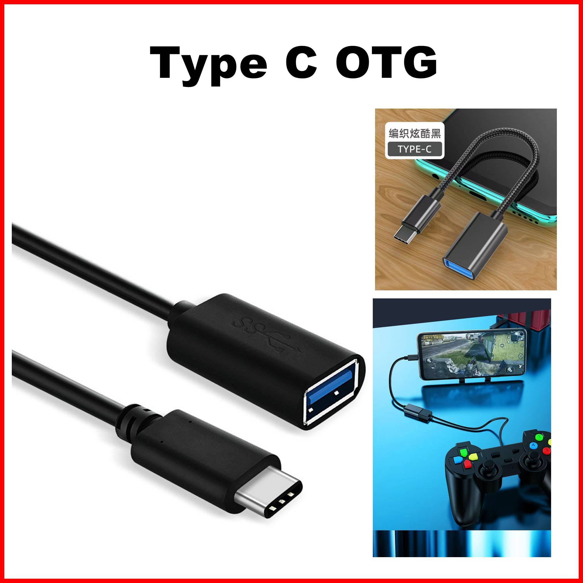 Kabel OTG | 2in1 Micro USB Type C OTG | OTG Cable Y Splitter Cable Telefon Android Firestick Onn ...