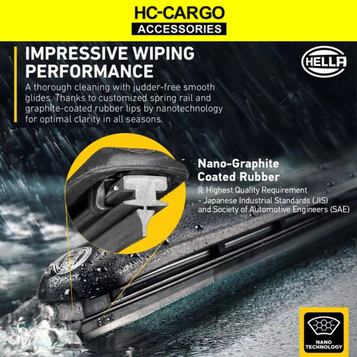 Proton X70 / X50 Hella Cleantech 2.0 Multiadapter Wiper Blades With ...