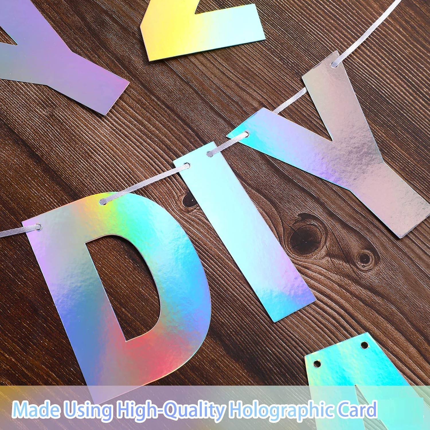 Customize Banner Rainbow Alphabet Letter DIY Glitter Customizable ...