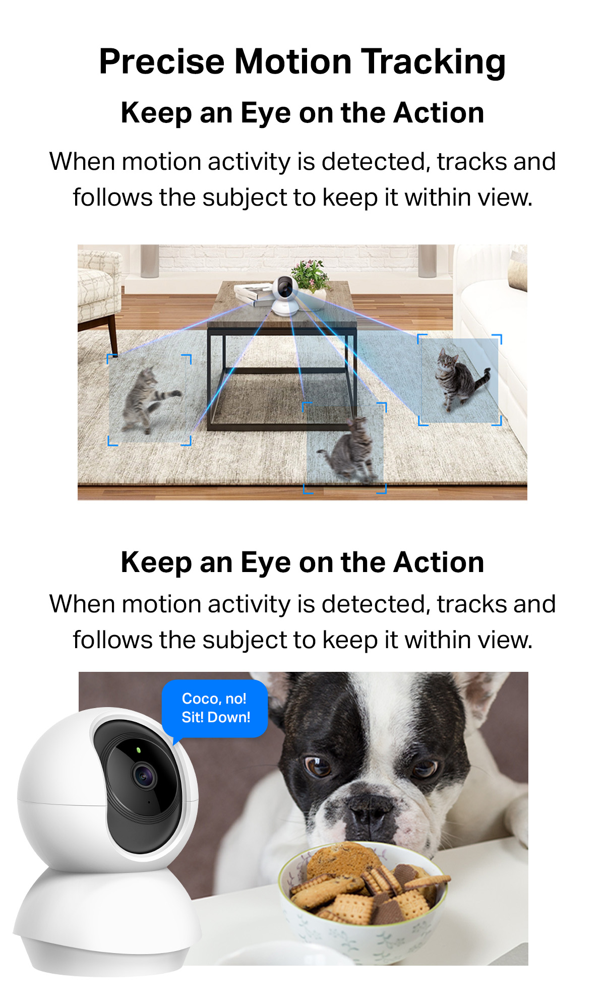 TP-Link 360 1080P Full HD IP Camera Pan & Tilt/Amazon Cloud WiFi CCTV ...
