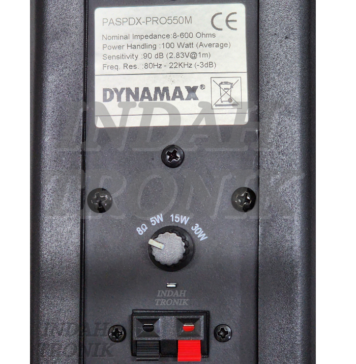 (Sebiji) DYNAMAX PRO550M 5W/15W/30W/8Ohm 100V 5.5" Box Speaker / Wall ...