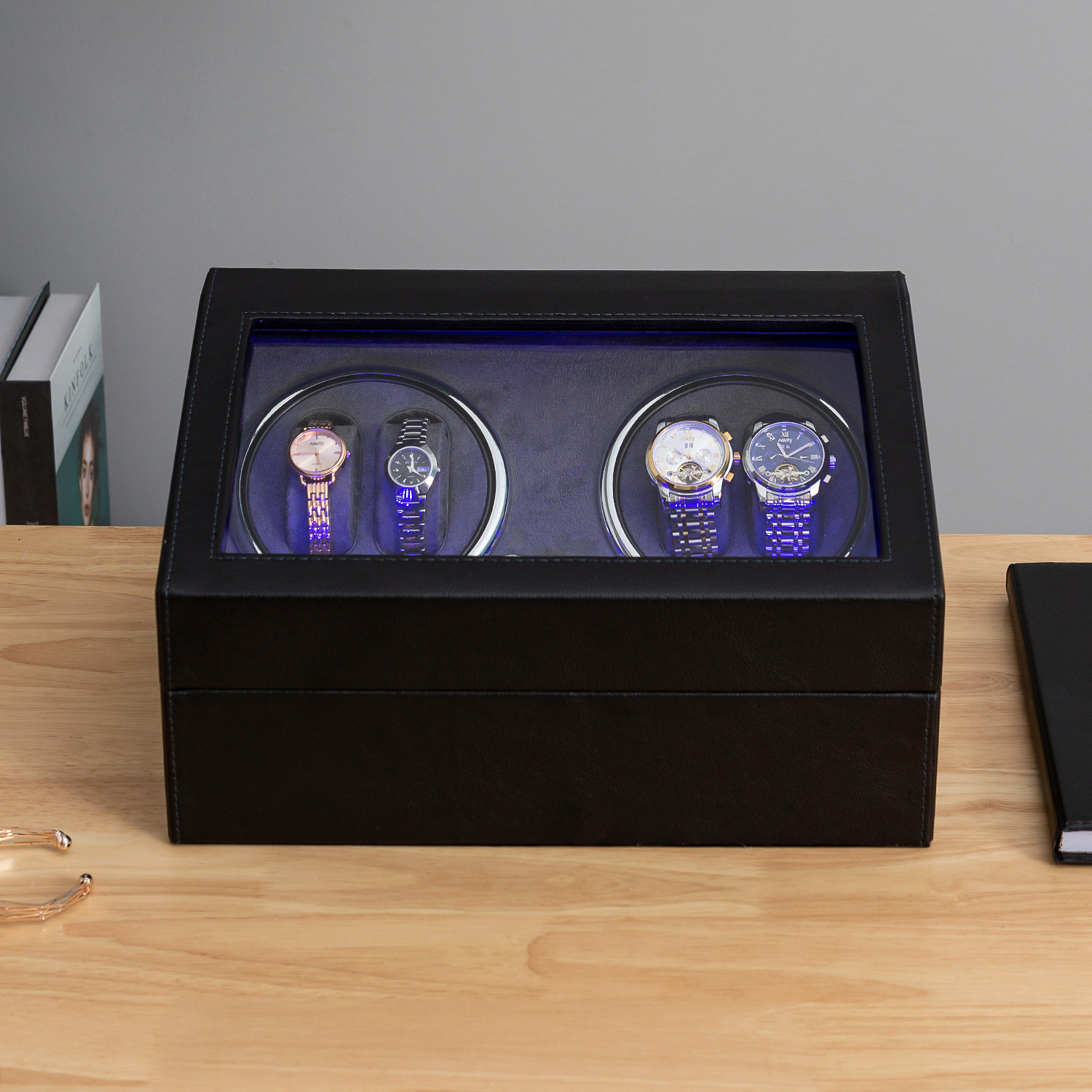 Automatic Watch Winders for Men's and Women's, Watches with 4 Winding ...