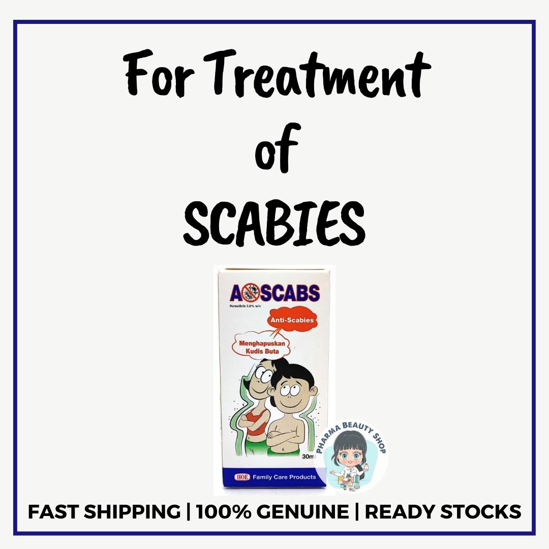 Hoe A-Scabs 30ml with Permethrin 5.0%w/v (ANTI-SCABIES/ MENGHAPUSKAN ...