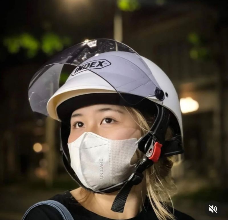 INDEX LADY HELMET with SMOKE VISOR ORIGINAL THAILAND STYLE HALF TOPI ...
