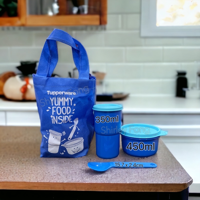 Tupperware Festive Lunch Set - Blue | Shopee Malaysia