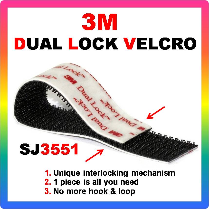 3M SJ3551 SJ3560 SJ4570 Dual Lock Heavy Duty Velcro Tape Adhesive ...