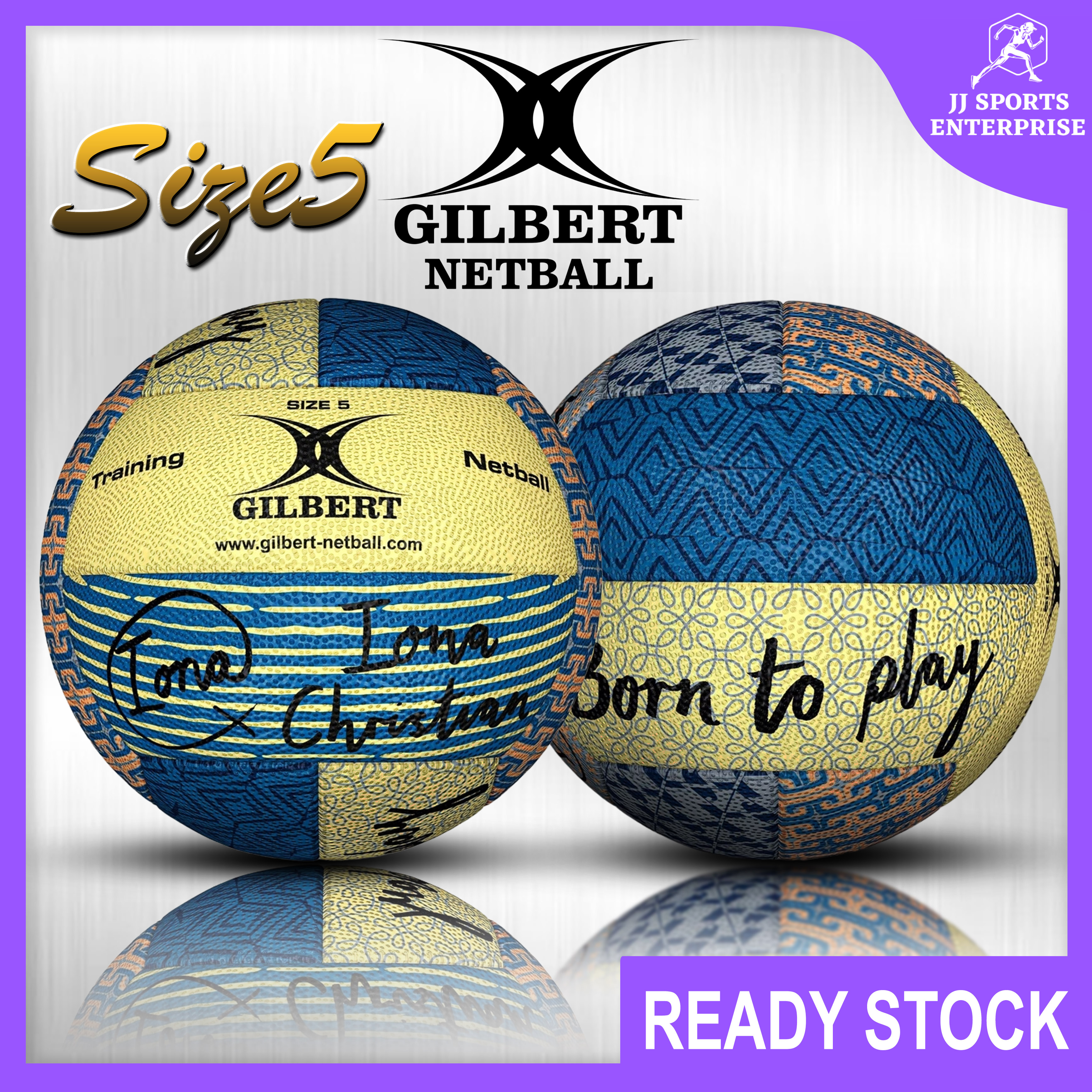 Gilbert Signature Netball Iona Christian (Size 5) Gilbert Netball Ball ...