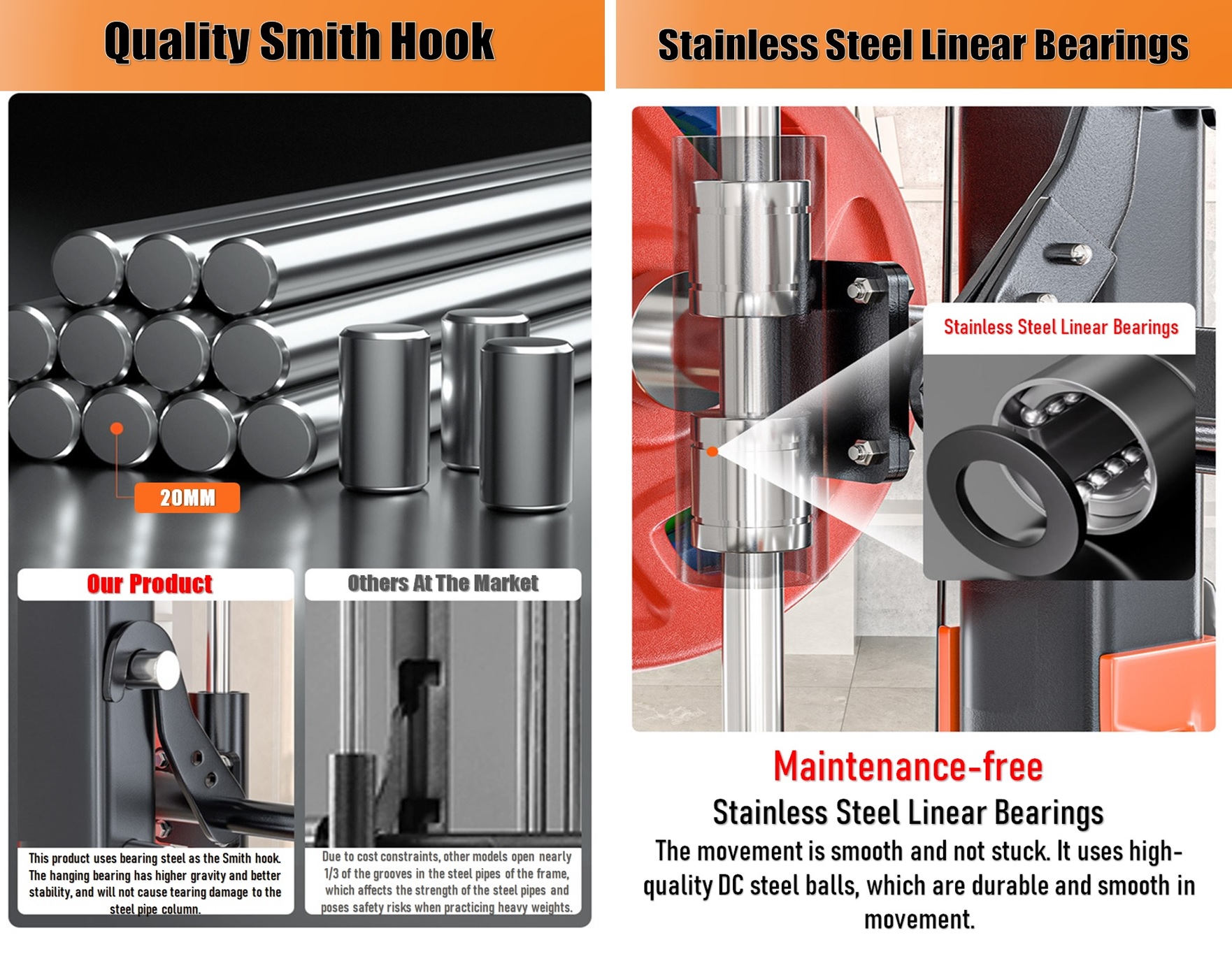 Commercial Grade Smith Machine Power Cage Rack Fitness Equipment Full ...