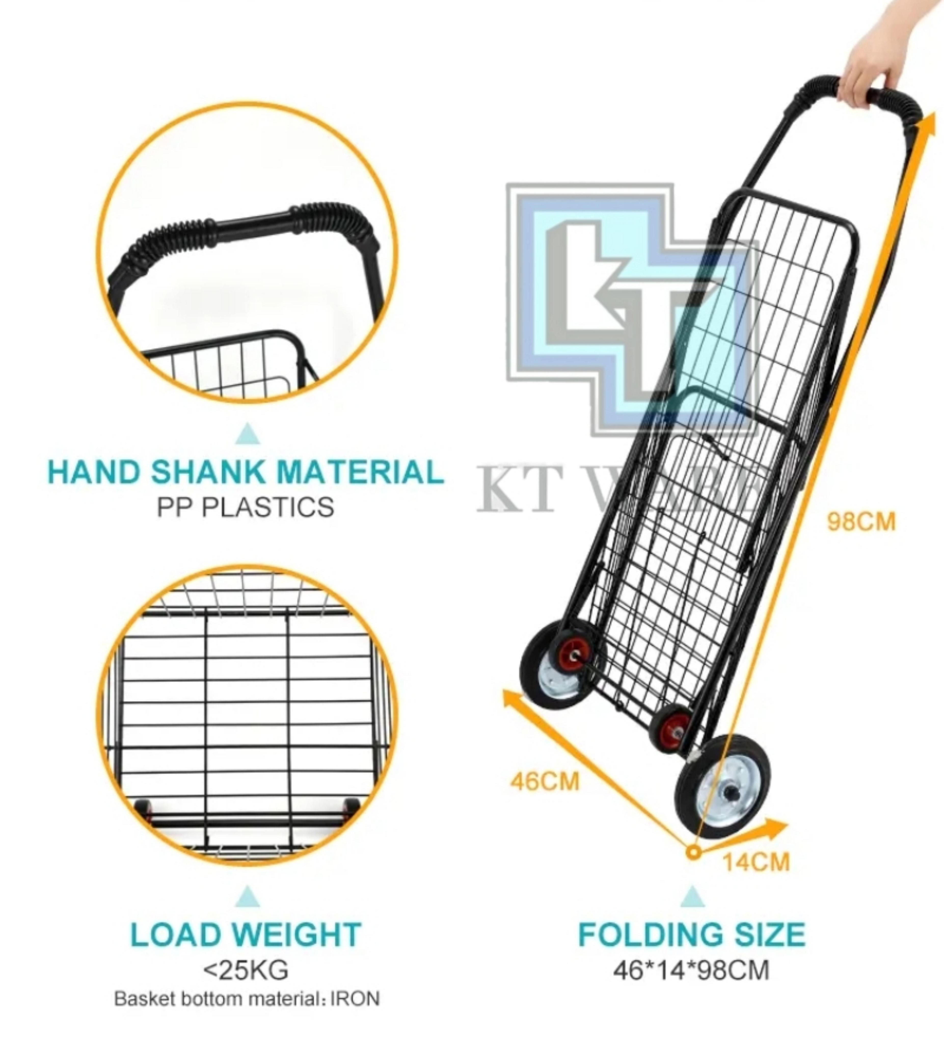KT WARE Market trolley / multi cart shopping cart / pasar troli / troli ...