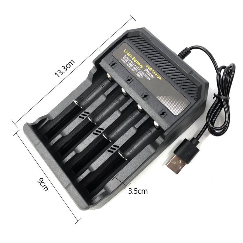🔥4.2V 18650 14500 Bateri Boleh Cas Semula Battery Charger Lithium Ion ...