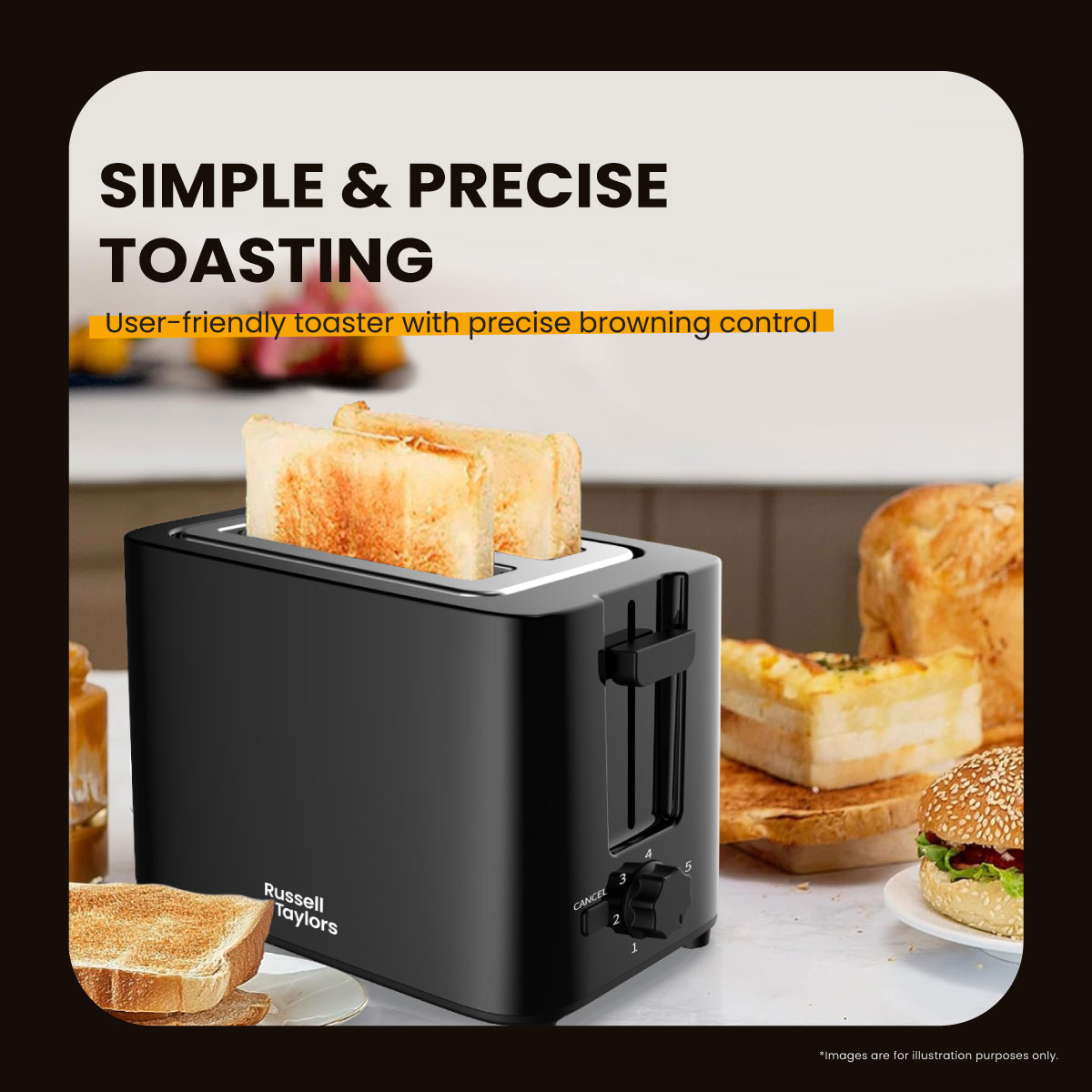 Russell Taylors 7-Shades Bread Toaster T2 | Shopee Malaysia