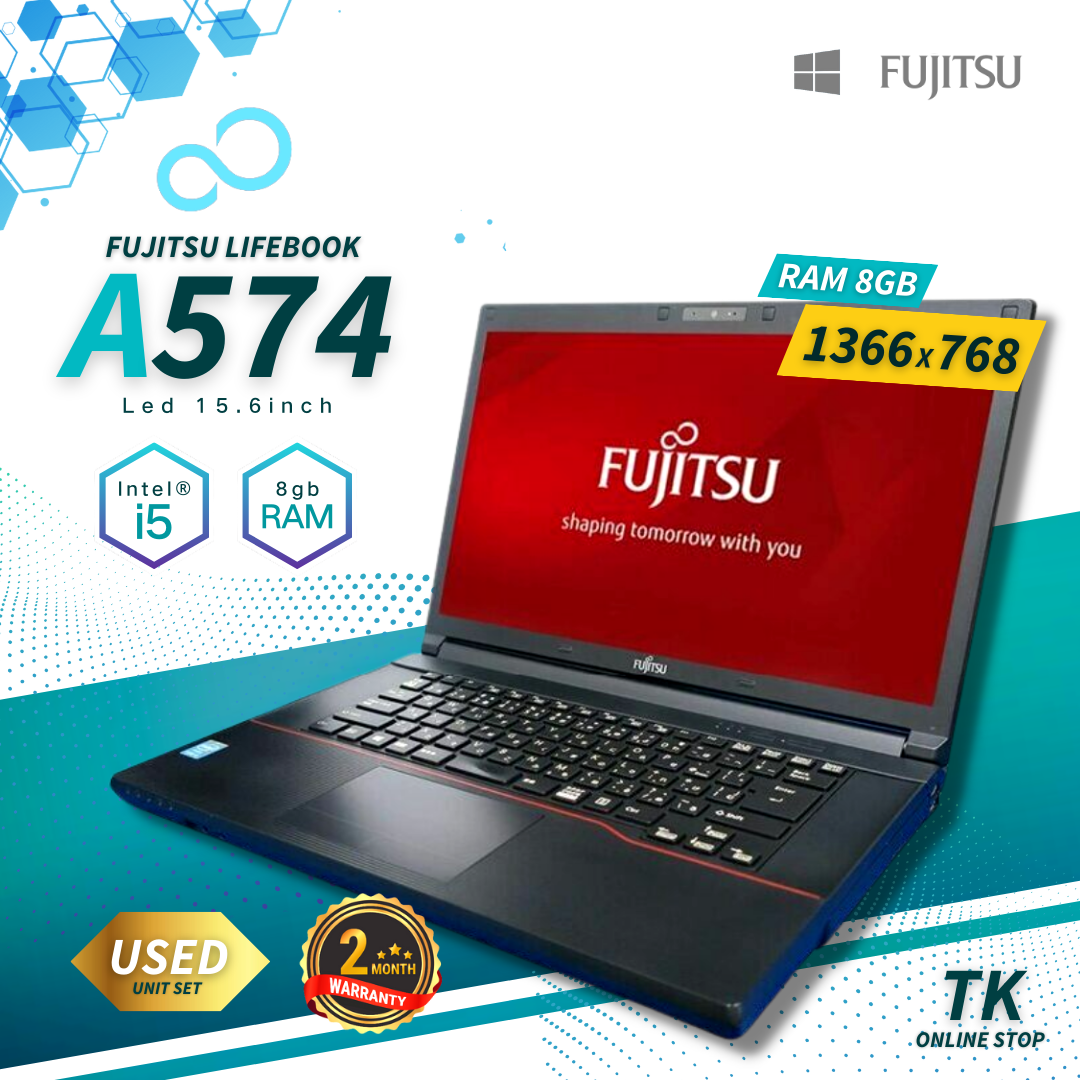 Laptop Fujitsu LIFEBOOK A574 LED 15.6inch ( Intel® i5 4th Gen / 8GB RAM ...