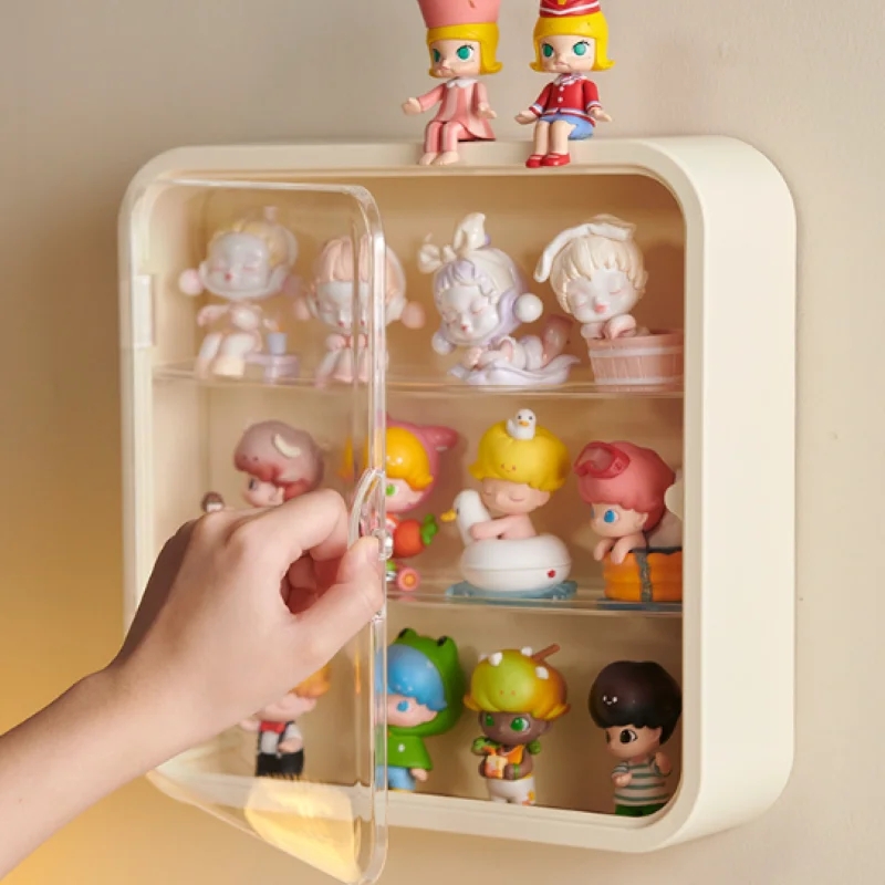 Wall Mounted Popmart Graphic Display Cabinet Blind Box Display Rack Toy ...