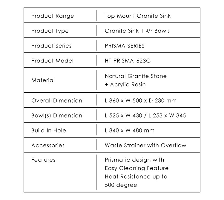 (FREE Shipping) KitchenZ Tora/Hautern Granite Sink Granitech Series ...