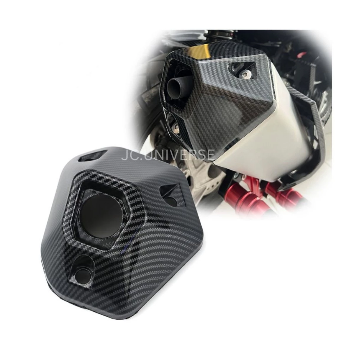 HONDA ADV150 ADV160 MUFFLER EXHAUST PIPE TAIL GUARD END CAP COVER CARBON | Shopee Malaysia