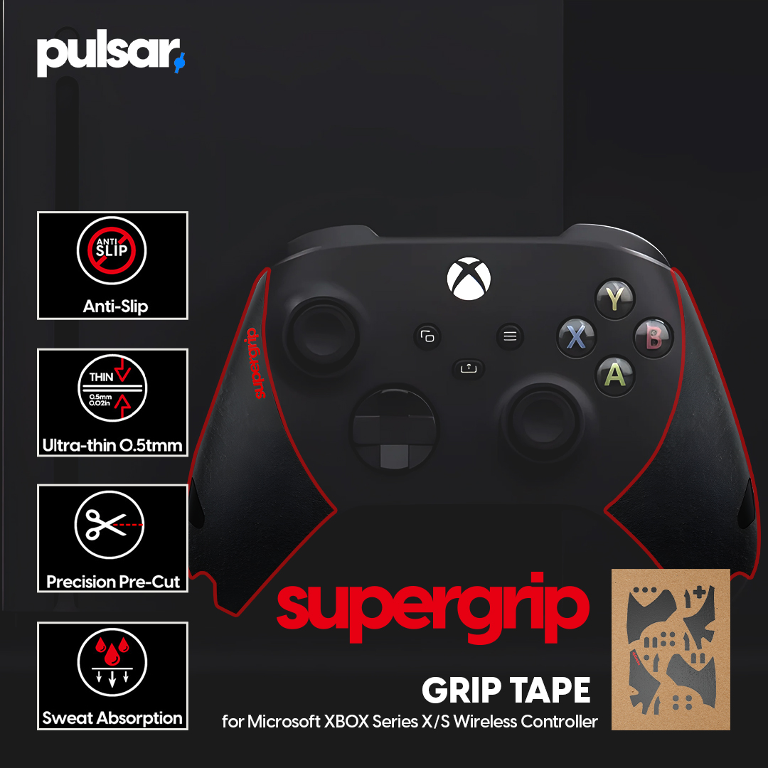 Pulsar Supergrip Grip Tape For PS5 Dualsense Controller / Microsoft ...