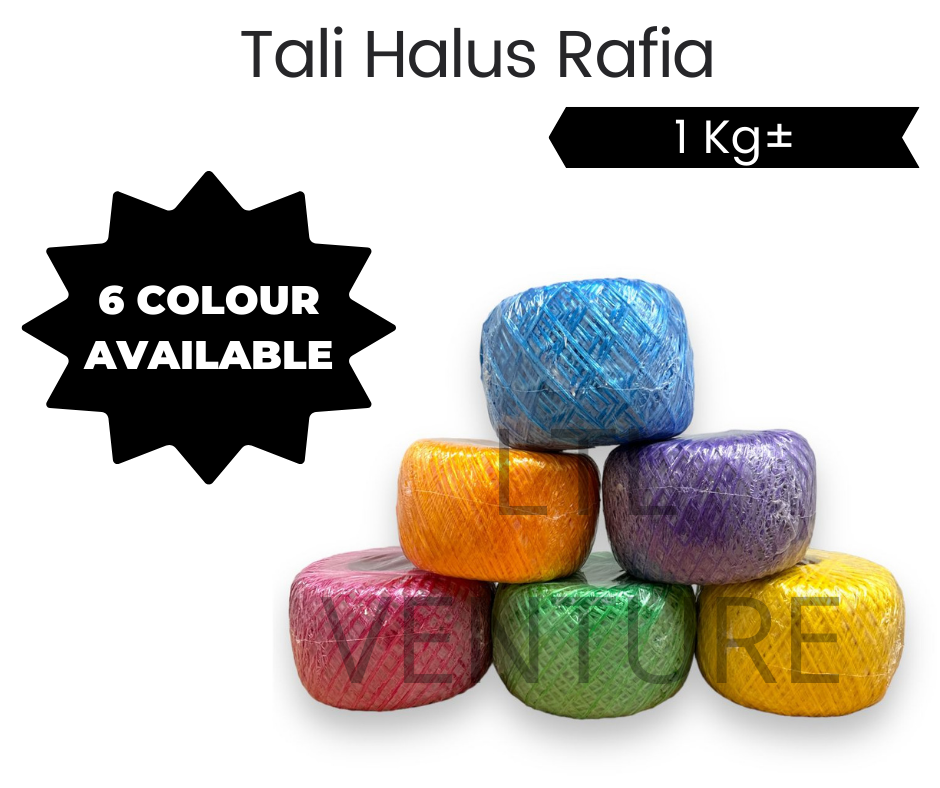 Tali Halus/Rafia String (1KG±) Food Packing/Plastic Rope/Tali Plastik ...