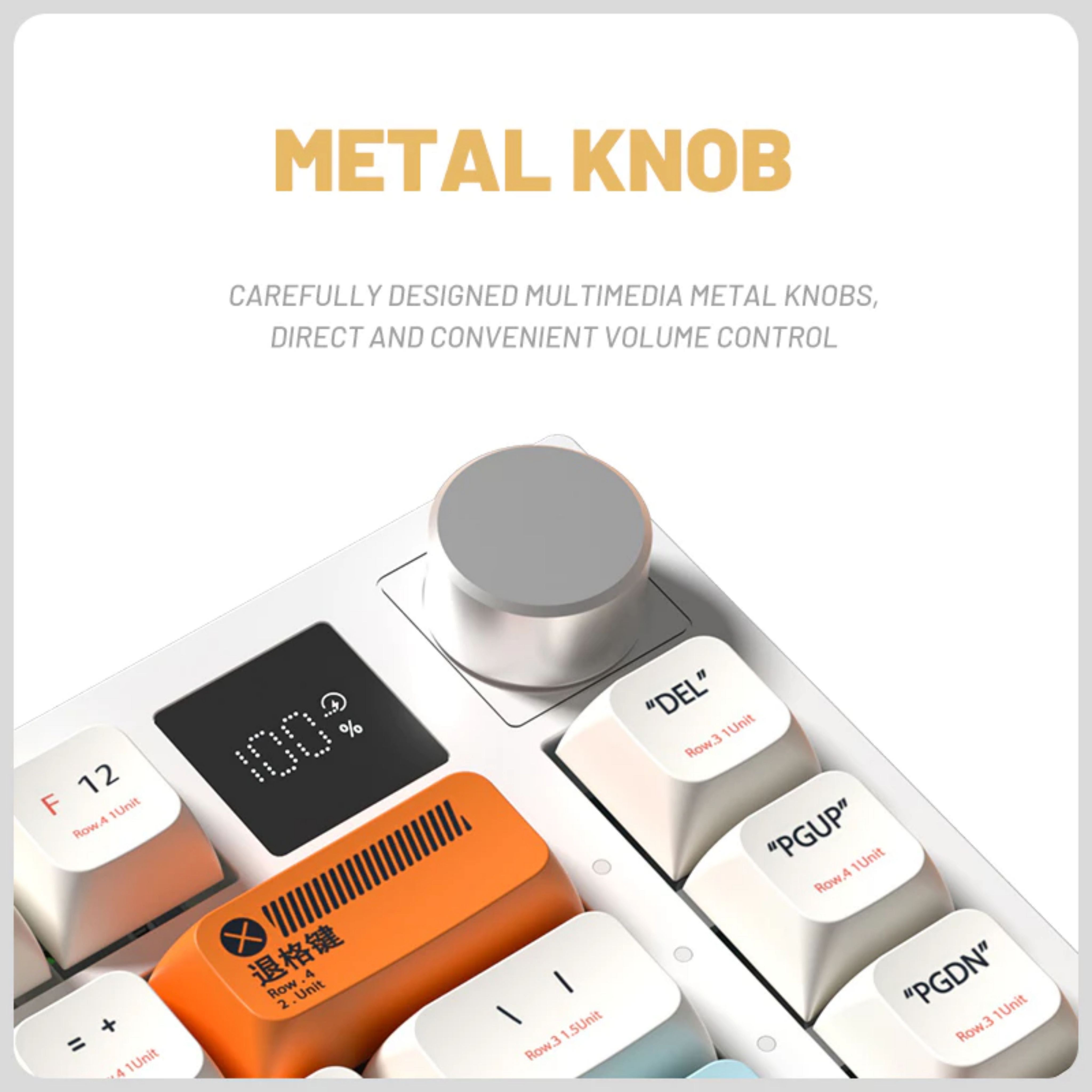 Weikav K75 Tri-mode 75% Gasket Mechanical Keyboard Kit with Knob ...