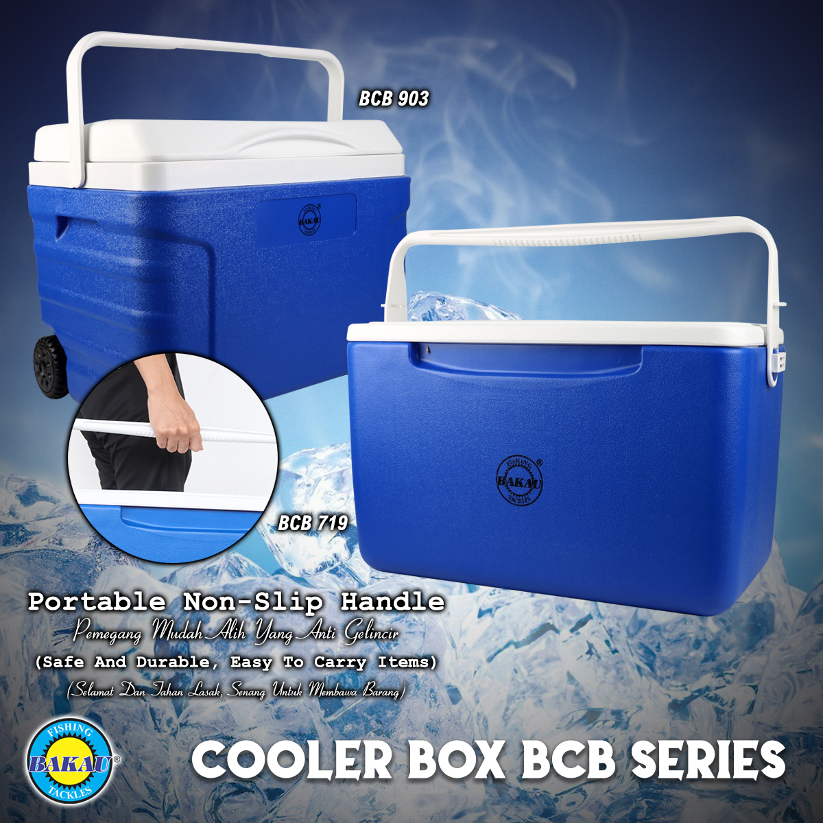 Bakau Cooler Box BCB (20L-30L) Cold Storage Portable Ice Box Kotak ...